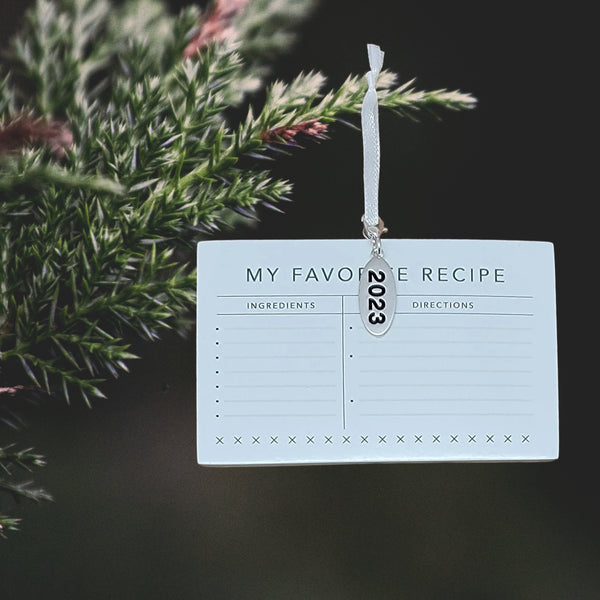 My Favorite Recipe Card Ornament – Second Walnut